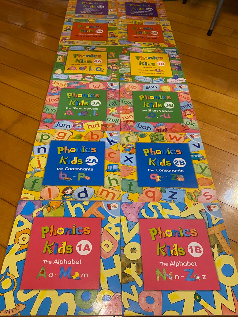 Phonics Kids 1A-6B 全套 & First Words & Flip Flap to Look x2 & Sight Word Kids + Rass Language 點讀筆 ...