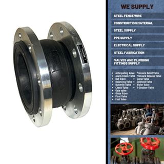 Rubber SS304 Expansion Joint 2.5" X 150 LB RF ASME B16.10 | Joints ...