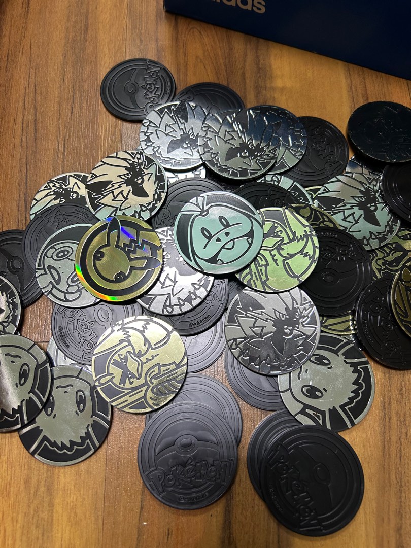 Pokemon tcg coins, Hobbies & Toys, Toys & Games on Carousell