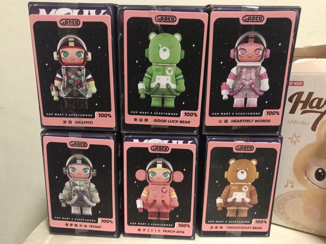 POPMART SPACE MOLLY 3 TETRIS FOIL SEGEL CUMA CEK KARTU, Toys ...
