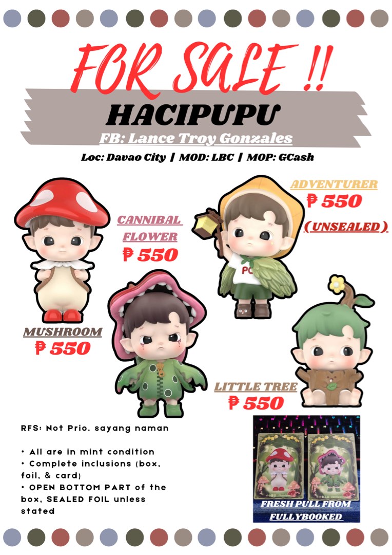 POPMART x Hacipupu assorted figures, Hobbies & Toys, Toys & Games on ...