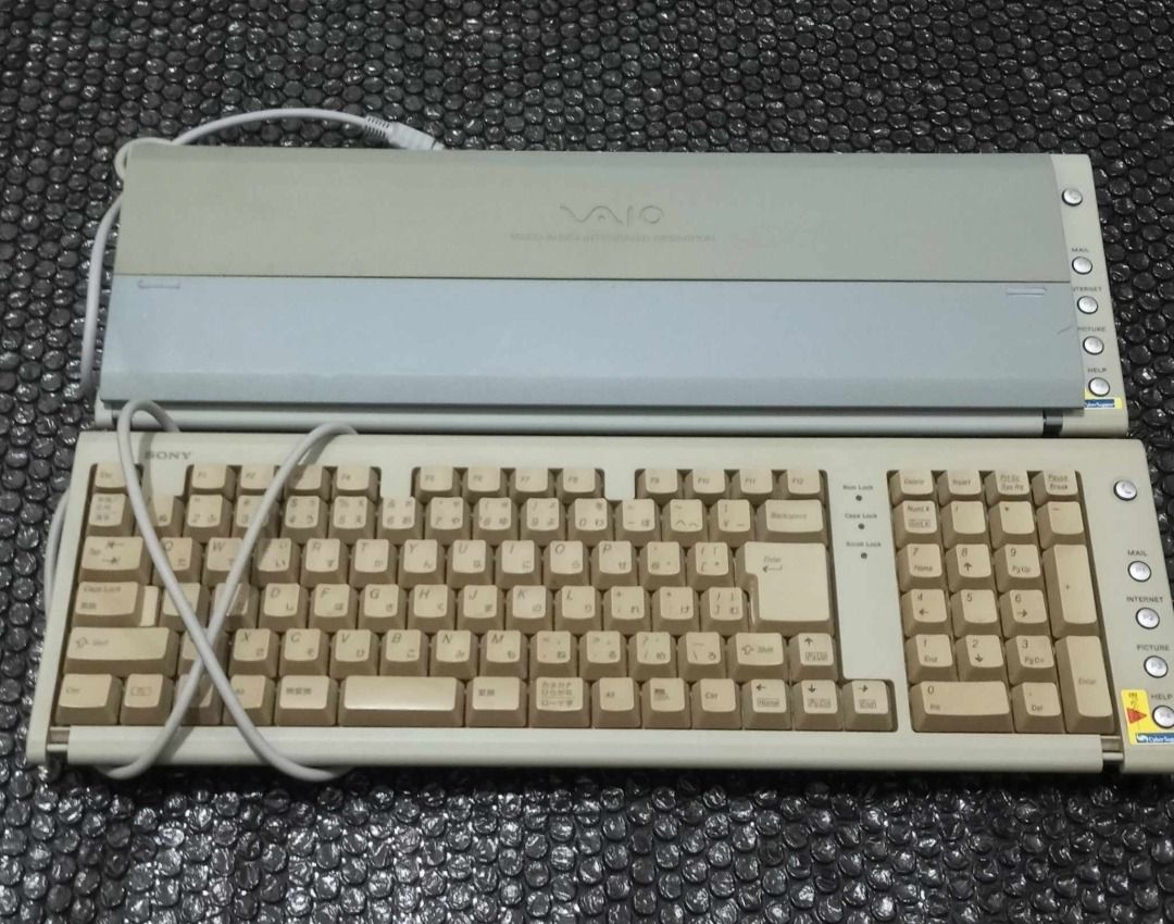 RARE Vintage SONY VAIO Original Multimedia PS2 Keyboard WITH FREE ...