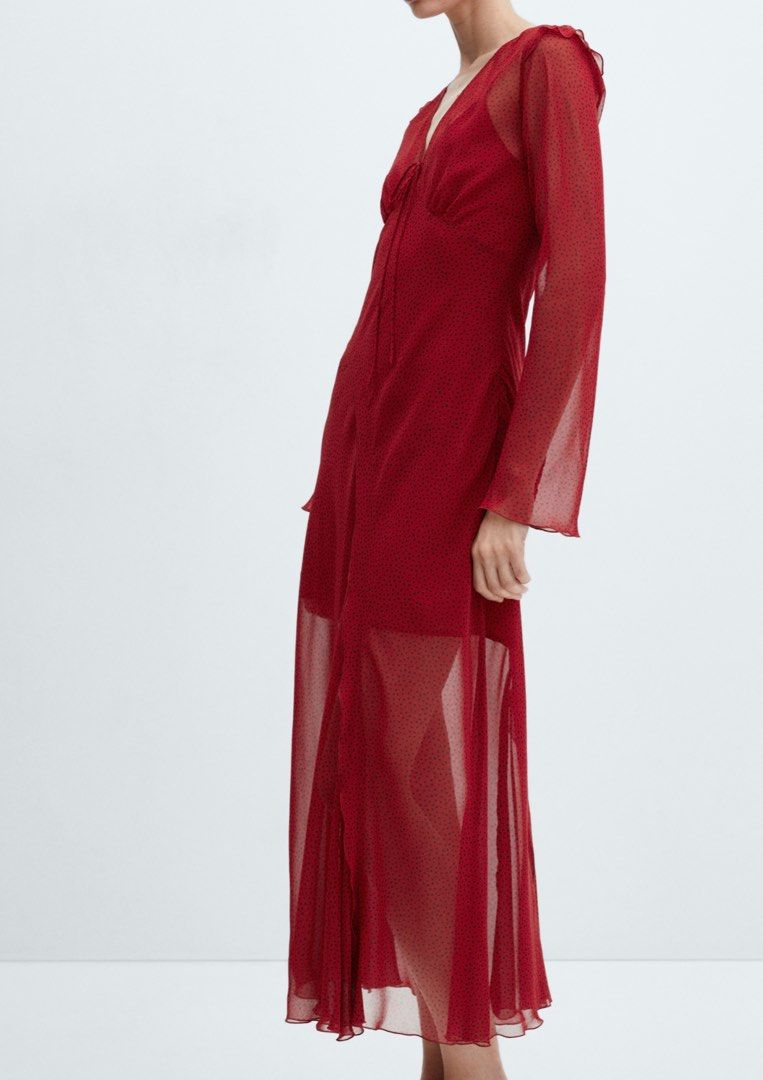 Red Mango Long Dress, Women's Fashion, Dresses & Sets, Dresses on Carousell