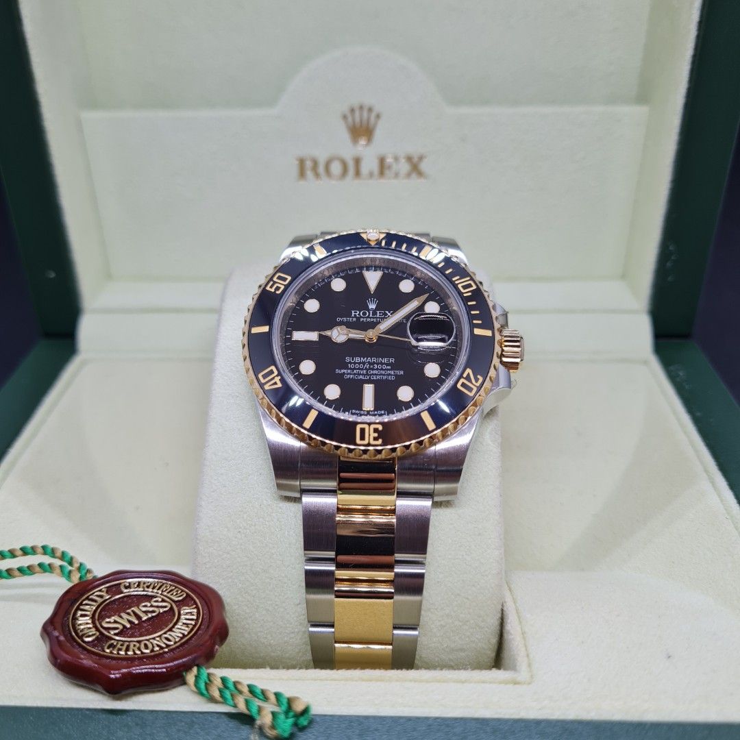 Rolex Submariner 116613 Full Set, Luxury, Watches on Carousell