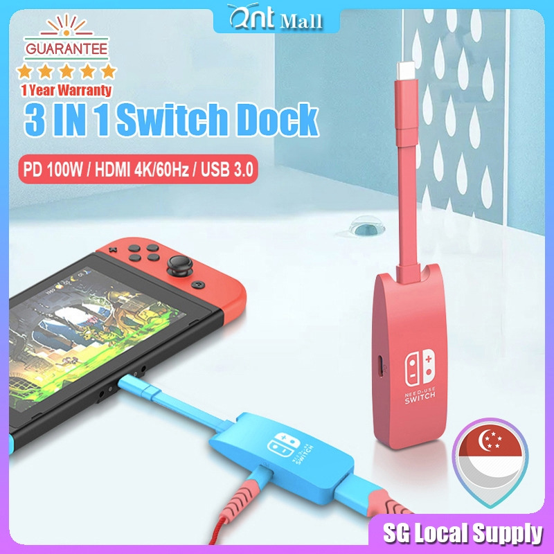 SG STOCK Portable Switch TV Dock for Nintendo Switch/Oled NS Docking ...