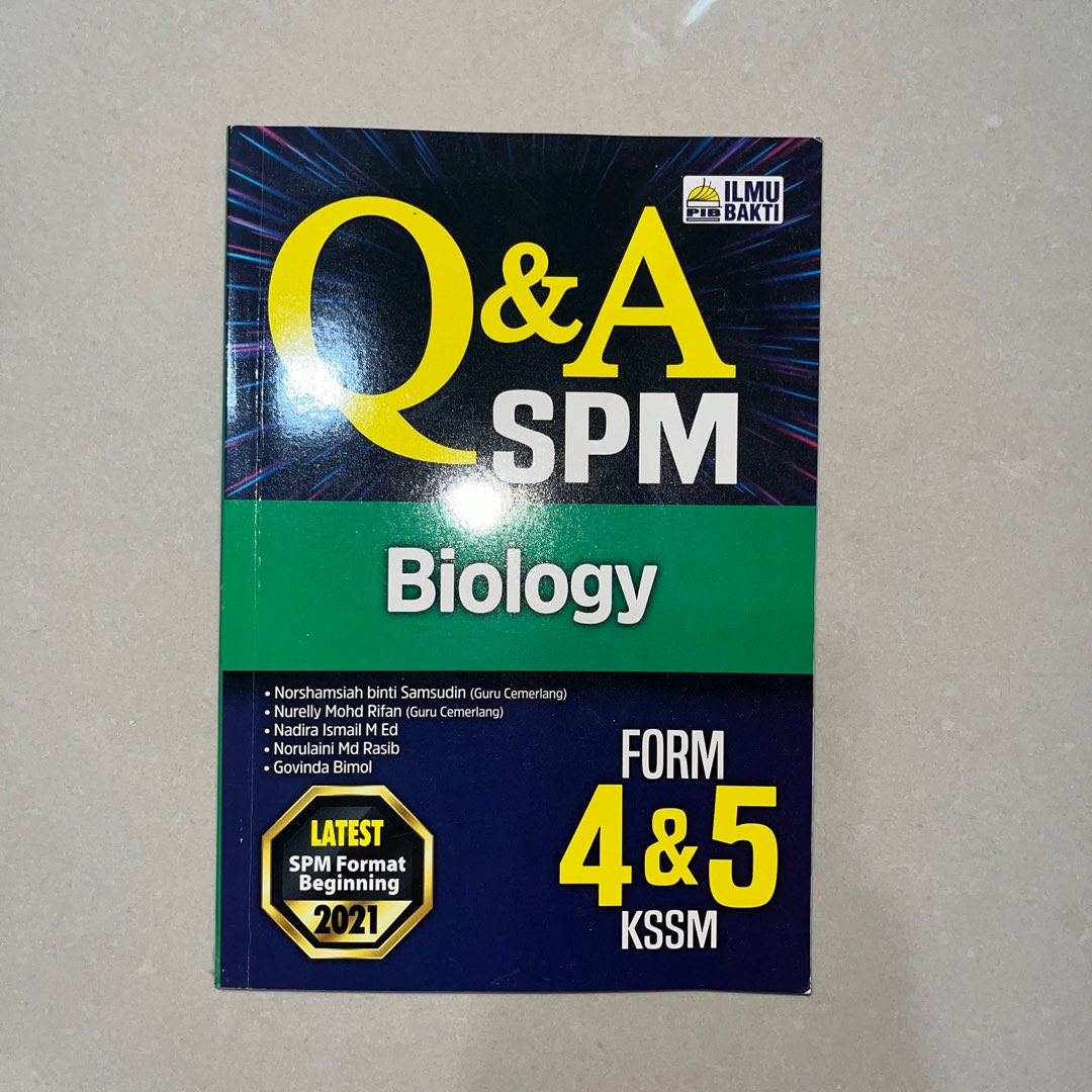 SPM BIOLOGY Q&A KSSM (F4 & F5), Hobbies & Toys, Books & Magazines ...