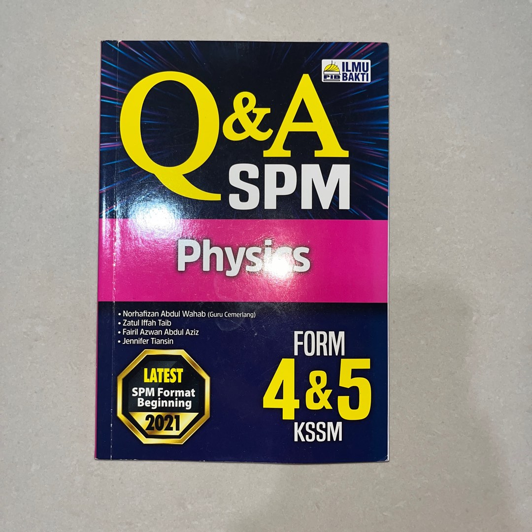 SPM PHYSICS Q&A KSSM (F4&F5), Hobbies & Toys, Books & Magazines, Textbooks on Carousell
