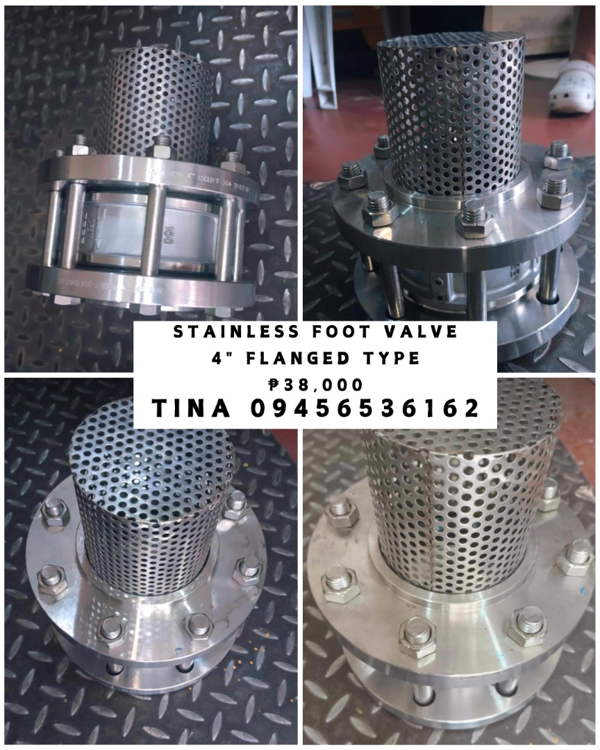 Stainless Foot Valve 4" Flanged Type, Commercial & Industrial ...