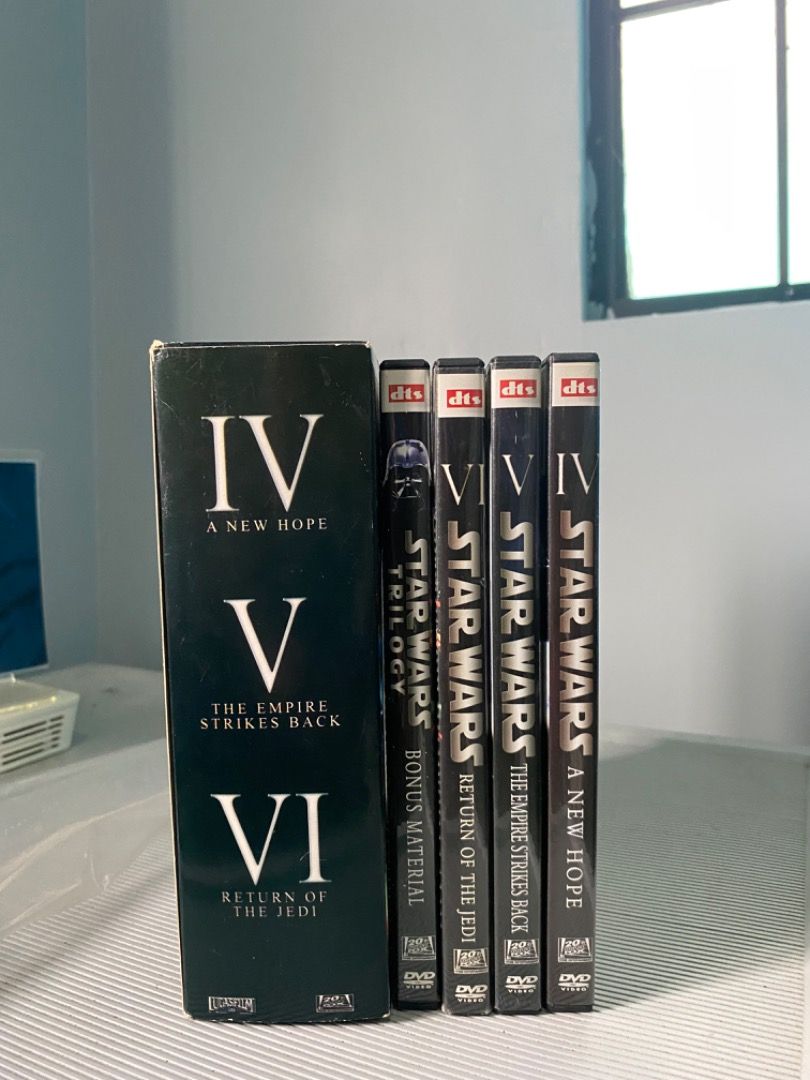 Star Wars Trilogy DVD Set Episode IV A New Hope, V. The Empire Strikes ...