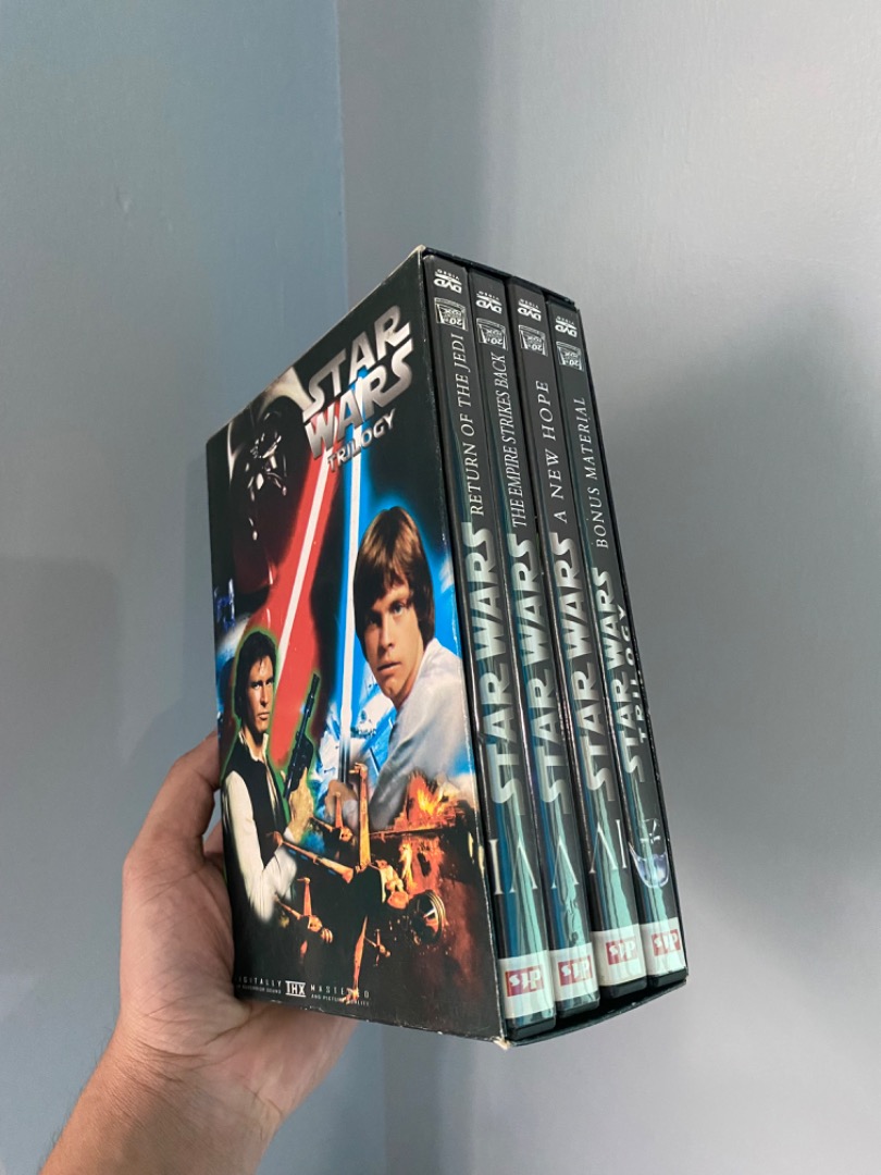 Star Wars Trilogy DVD Set Episode IV A New Hope, V. The Empire Strikes ...