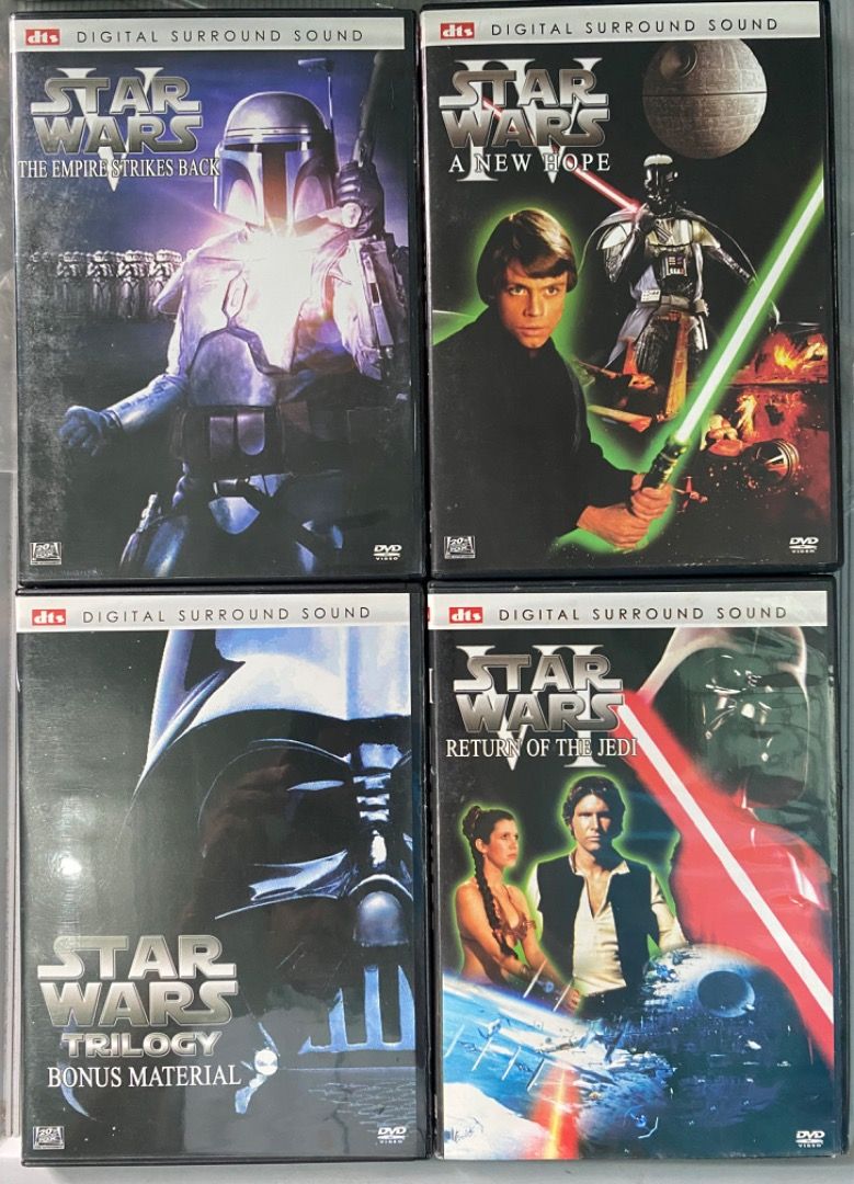 Star Wars Trilogy DVD Set Episode IV A New Hope, V. The Empire Strikes ...