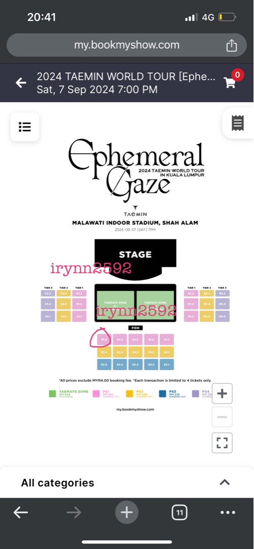 TAEMIN EPHEMERAL GAZE LIVE IN KUALA LUMPUR, Tickets & Vouchers, Event ...