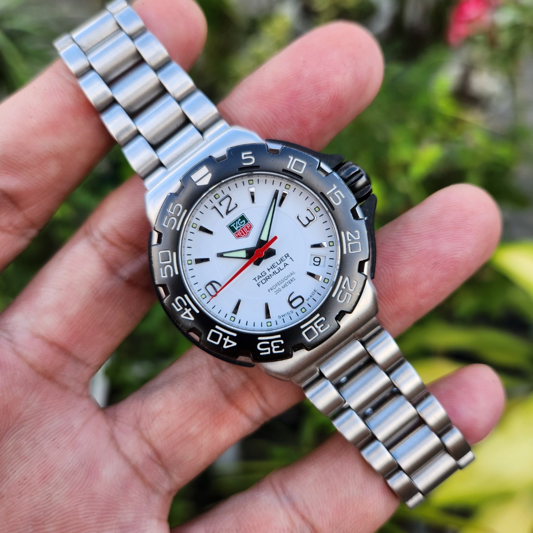 Tag Heuer F1 Midsize White Dial 36mm, Luxury, Watches on Carousell