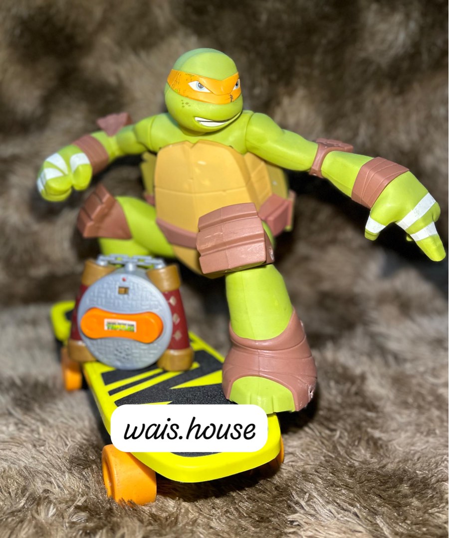 Teenage Mutant Ninja Turtles RC Skateboarding Mikey With Remote Control ...