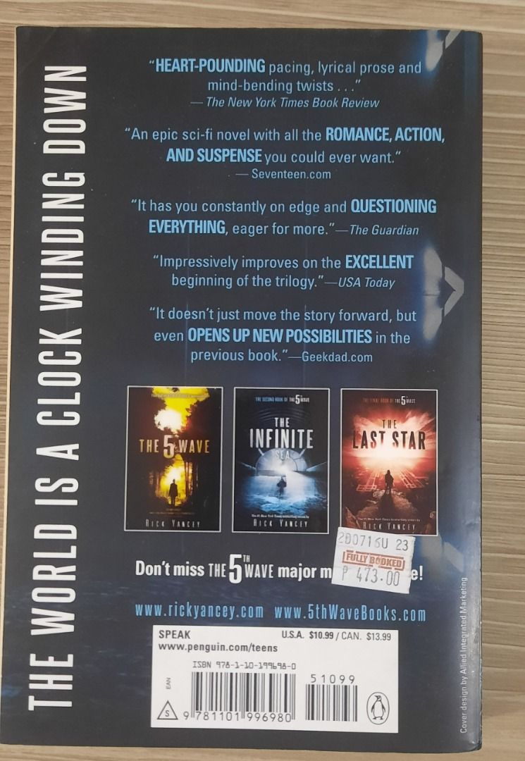 The Infinite Sea by Rick Yancey, Hobbies & Toys, Books & Magazines ...
