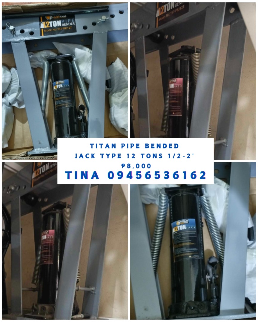 Titan Pipe Bender Jack Type 12tons 1/2-2", Commercial & Industrial ...