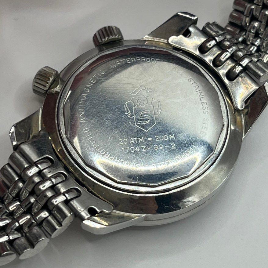 Vintage 1960s 40mm Sandoz Super Compressor Diver Watch skin diver ...