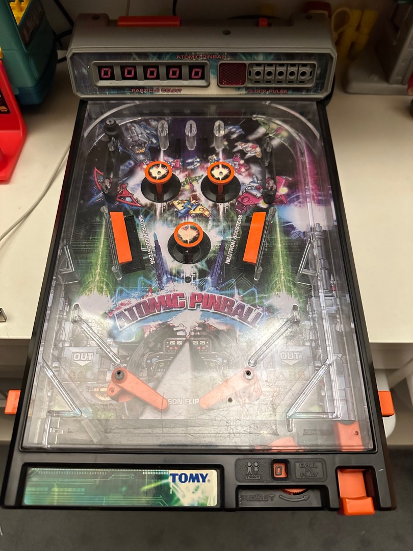 Vintage 1979 Atomic Arcade Pinball Game Tabletop Tomy, Hobbies & Toys ...