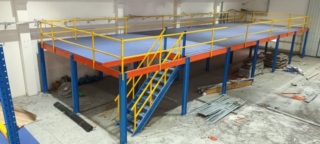 Warehouse Storage Rack Second Floor Mezzanine Heavy Duty Steel ...