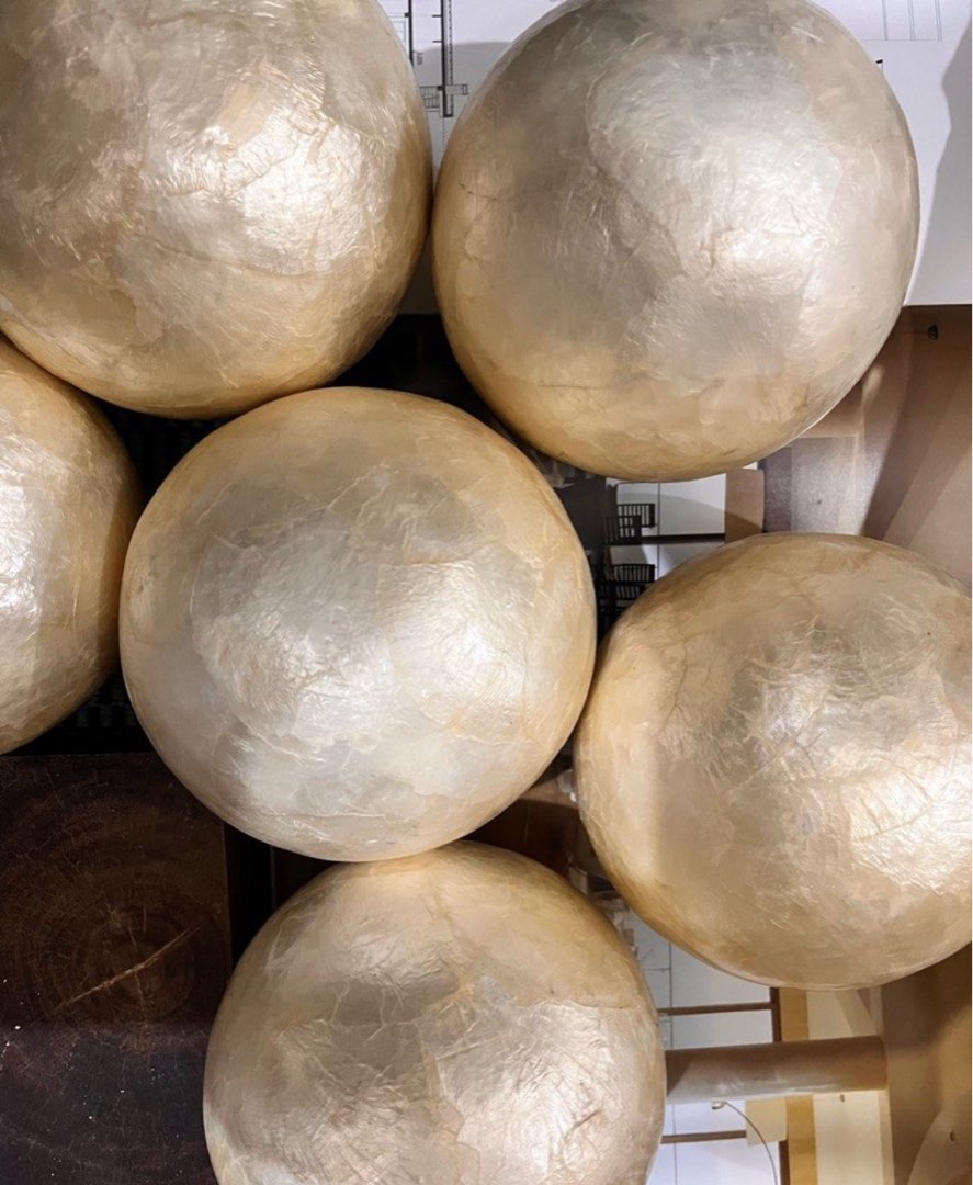 XL Capiz balls, Furniture & Home Living, Home Decor, Other Home Decor ...