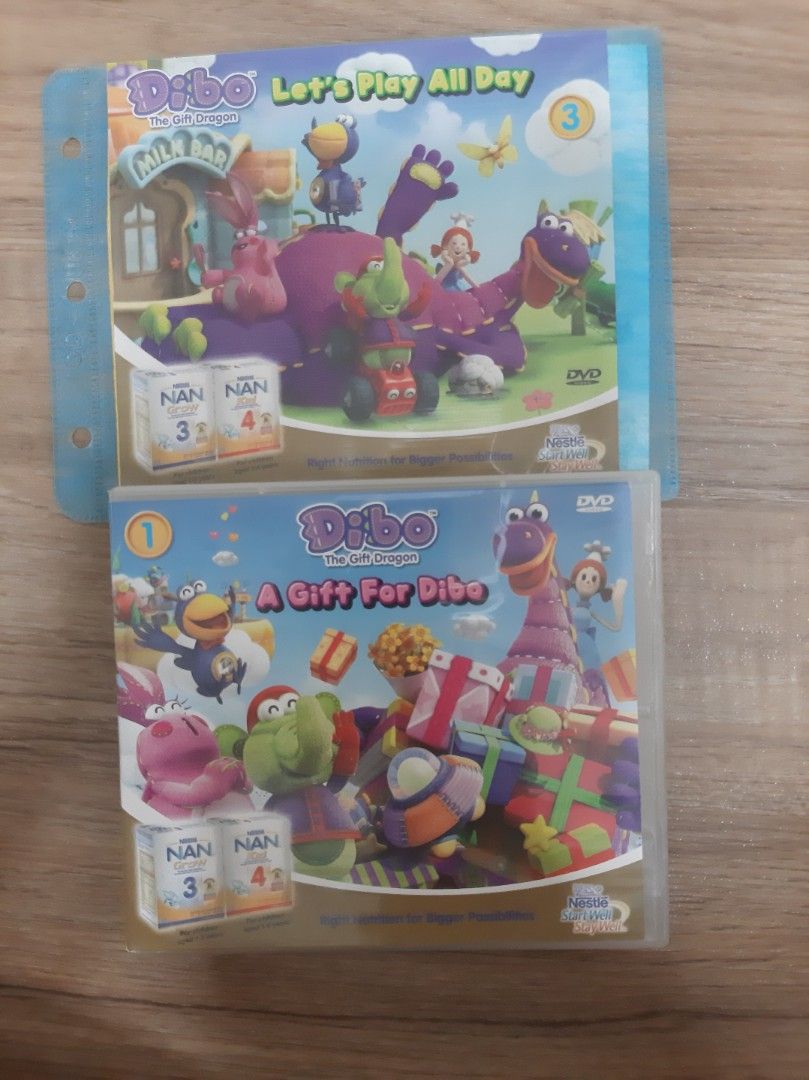 5 pcs Children DVD/ Barney/ Dibo/ Bear, Hobbies & Toys, Music & Media ...