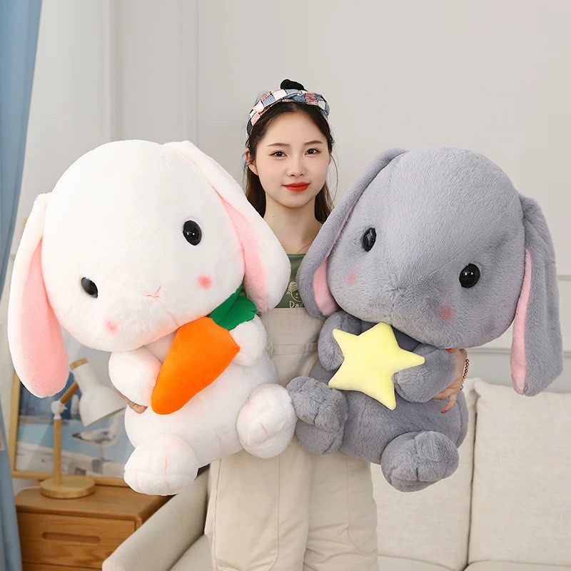 75cm Large Rabbit Doll Cute Big Rabbit Plush Stuffed Animal Toy ...