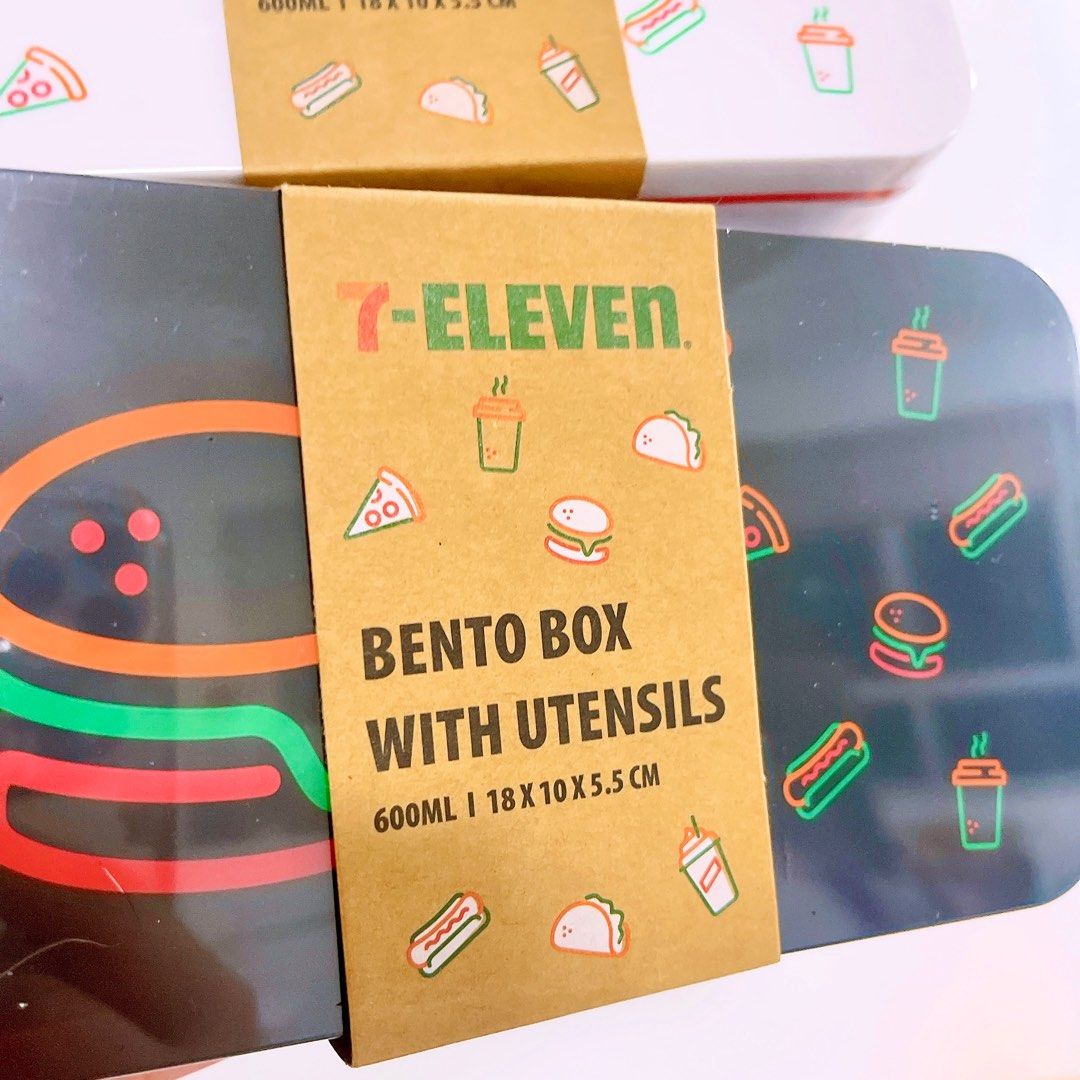 7-Eleven Merchandise - Bento Sandwich Lunch Box with Cutlery/Utensils ...