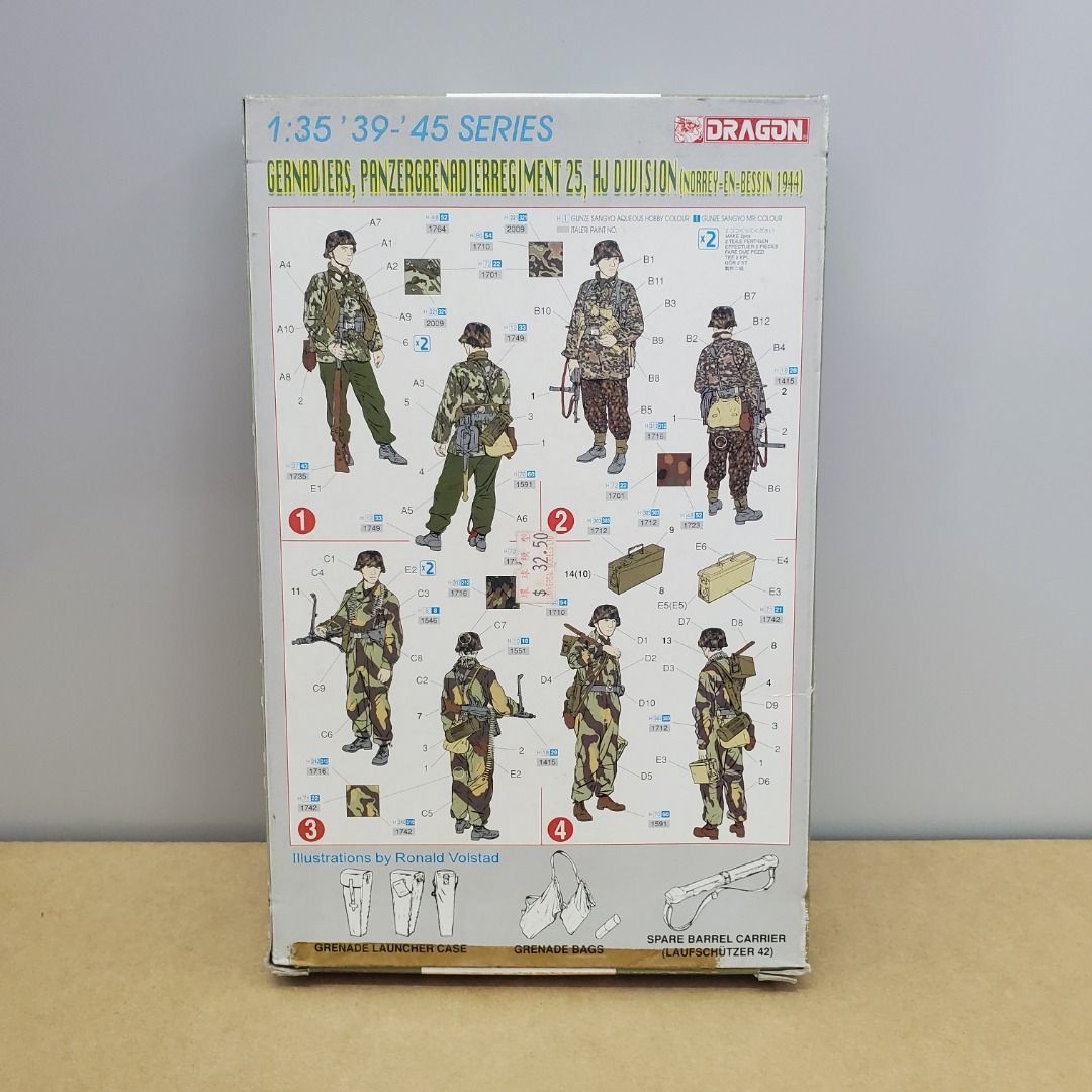 全新絕版 Dragon 威龍 6110 Grenadiers, Panzergrenadierregiment 25, HJ Division ...