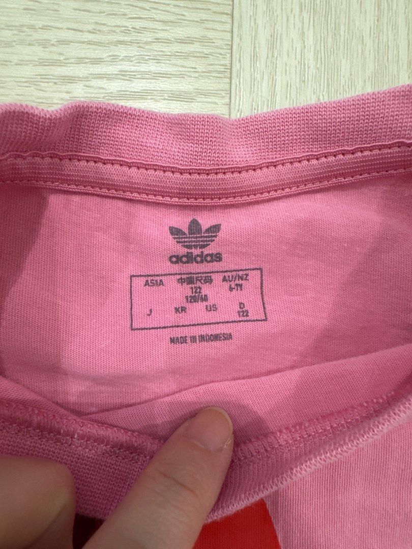 Adidas sale pink girl T shirt