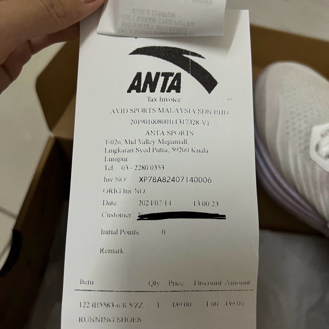 Anta Female Mach 4 Running Shoes Women in White Pink, Women's Fashion ...