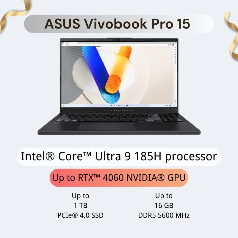 Asus Vivobook Pro 15 OLED 2024 Ultra9 185H RTX 4060｜3K OLED｜16G 32G｜Notebook｜Gaming Laptop ...