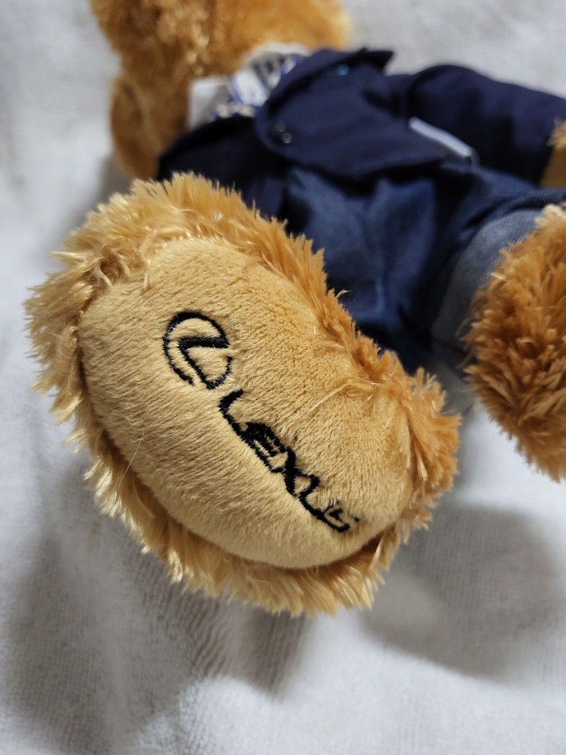 Authentic Lexus Official Mascot Teddy Bear in Suit Beanie Plush Soft ...