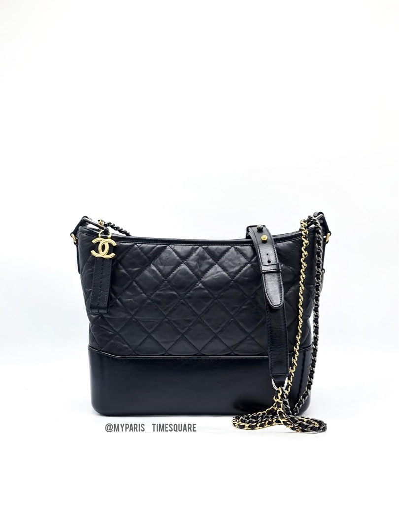 C hanel Black Gabrielle Medium Hobo Bag, Luxury, Bags & Wallets on ...
