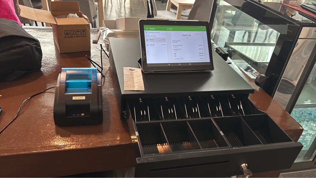 Cashier Machine POS System FullSet include Installation , Computers ...