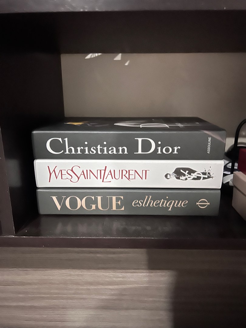 Dior, YSL, Vogue Books for Display, Furniture & Home Living, Home Decor ...