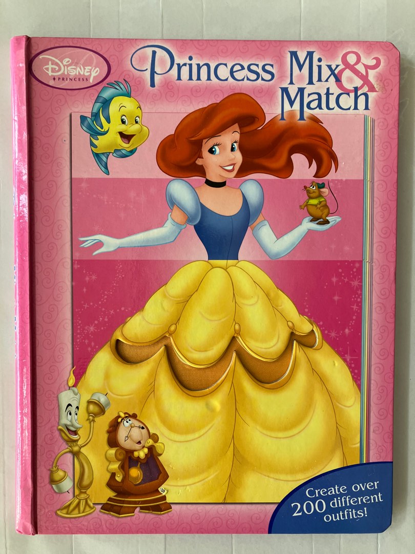 Disney Princess Mix and Match Story Book 迪士尼公主配對故事書, 興趣及遊戲, 書本 & 文具, 小說 ...