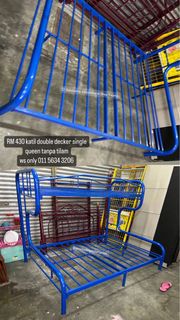 Double Decker bed frame - almost new, Furniture & Home Living ...
