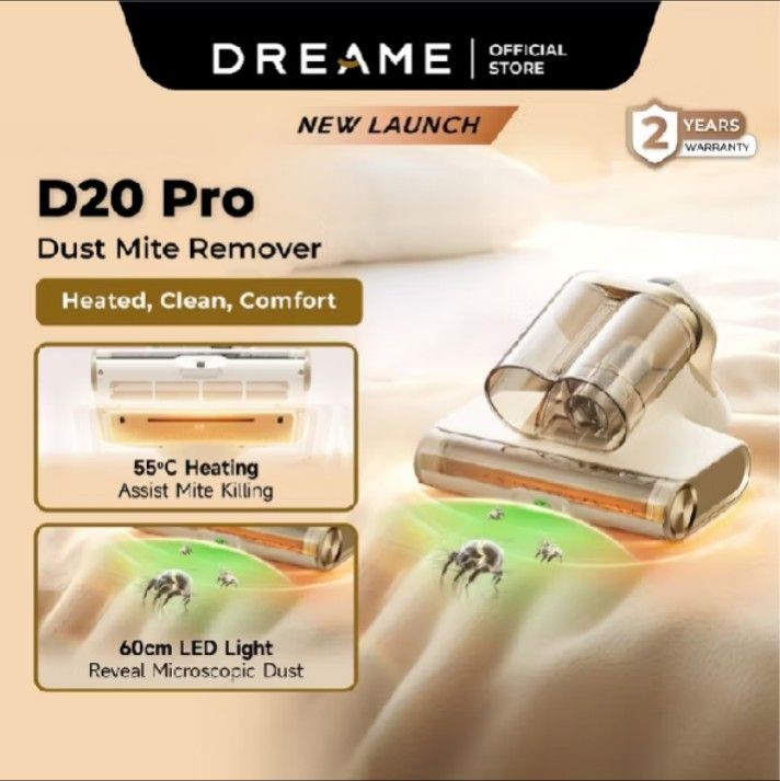 Dreame D20 Pro Dust Mite Vacuum, Furniture & Home Living, Cleaning ...