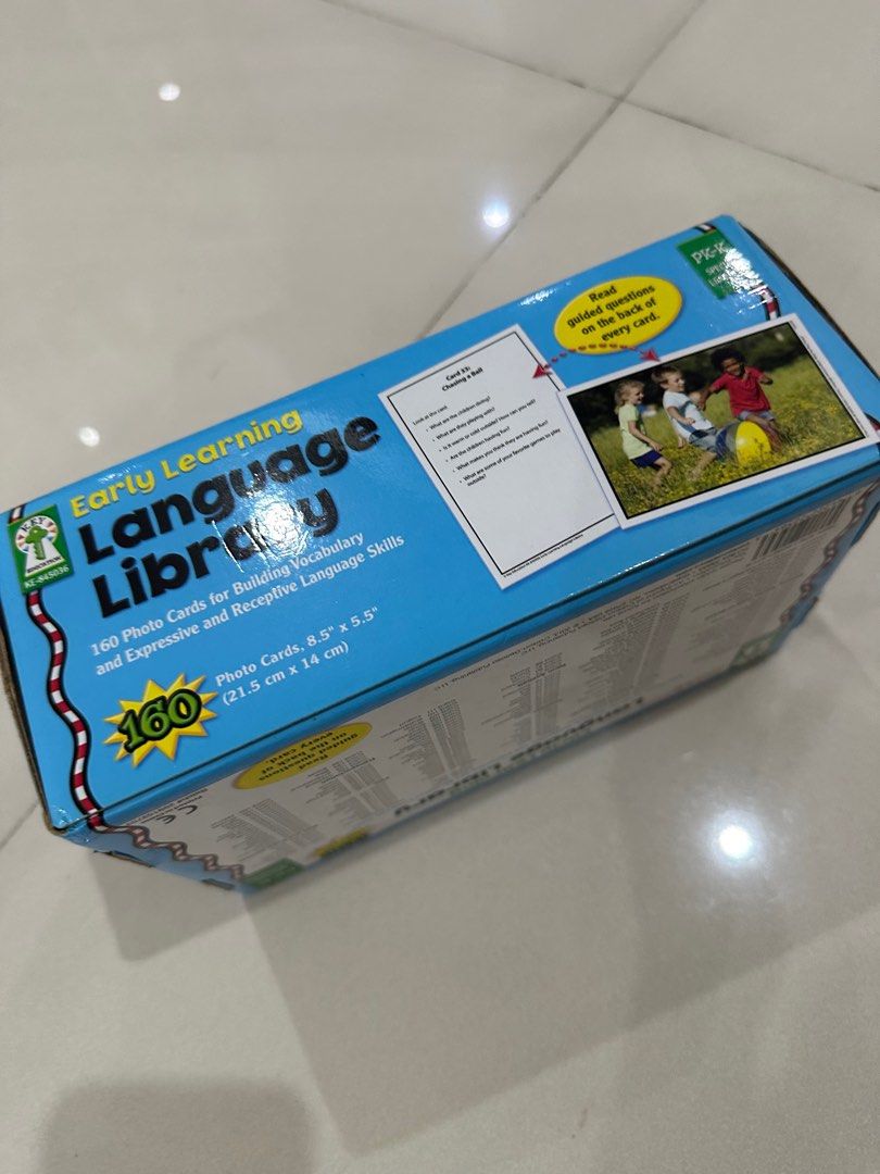 Early Learning Language Library Photo Cards Language Skills Building ...