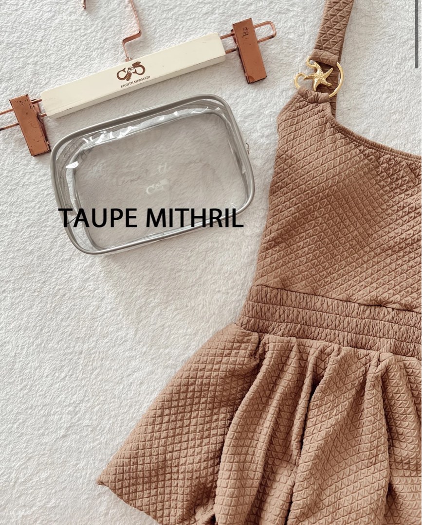 Eighth the mermaid felicia one piece in taupe, Women's Fashion ...