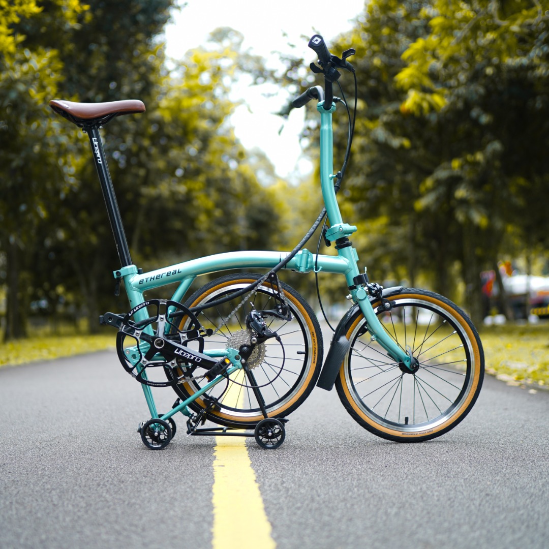 Ethereal 9.7KG Aluminium Trifold A9 Japan Shimano Sora 9 Speed Foldable ...