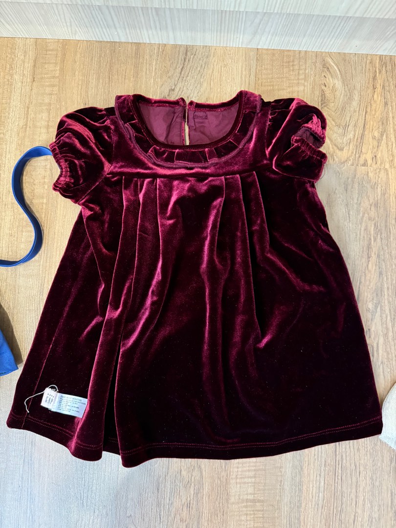 Gap Baby Maroon Dress, Babies & Kids, Babies & Kids Fashion on Carousell