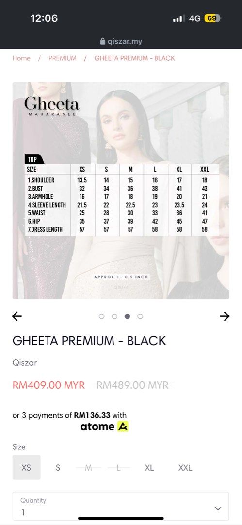 gheeta premium, Women's Fashion, Muslimah Fashion, Dresses on Carousell