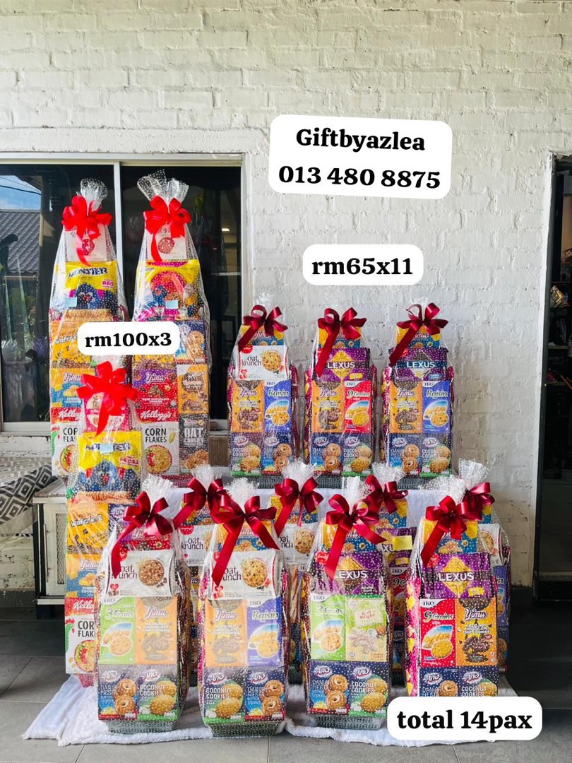 Hamper makanan dan minuman readystock, Food & Drinks, Gift Baskets ...