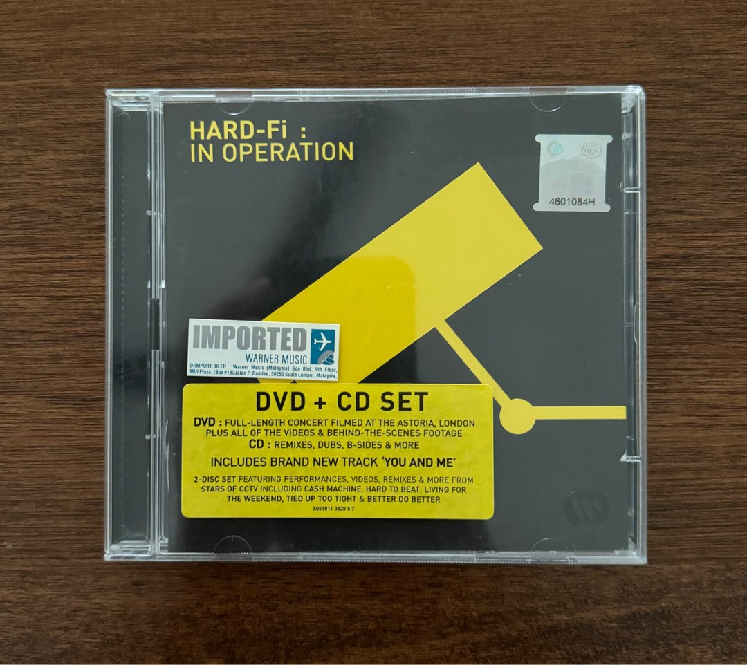Hard-Fi - In Operation DVD + CD Necessary Records Indie Rock, Hobbies ...