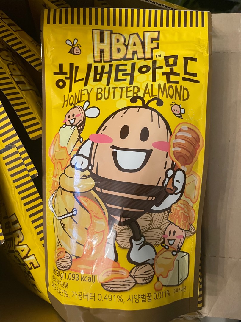 HBAF HONEY BUTTER ALMOND 190g from KOREA, Food & Drinks, Other Food & Drinks on Carousell