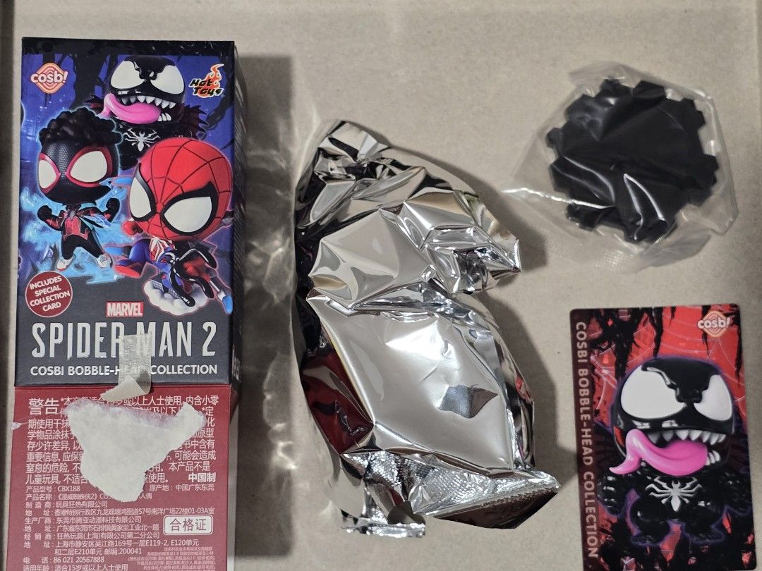 Hot Toys Cosbi Spider-Man 2 Venom (with Wings), Hobbies & Toys, Toys ...