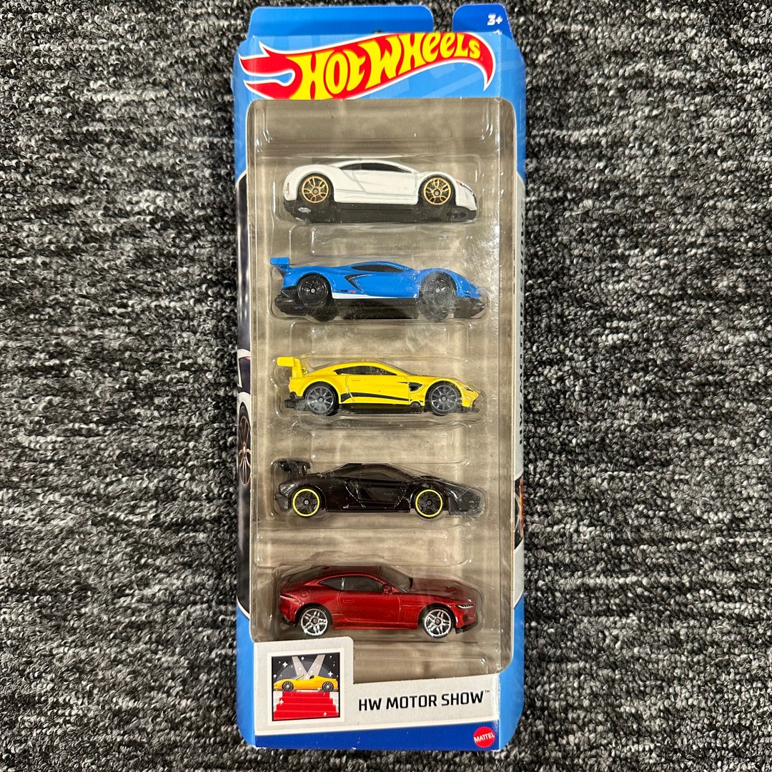 HOT WHEELS 2024 HW MOTOR SHOW 5 PACK 17 Acura NSX Corvette C8.R Aston ...