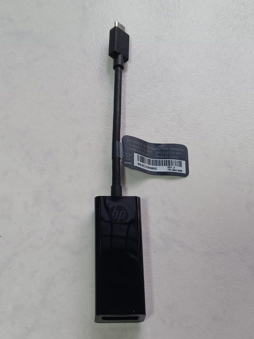 HP USB-C To displayport adaptor, Computers & Tech, Parts & Accessories ...