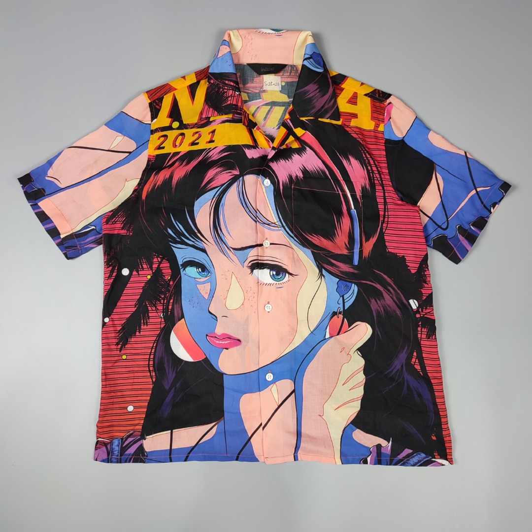 INITIAL ANIME AOP POLO, Men's Fashion, Tops & Sets, Formal Shirts on ...